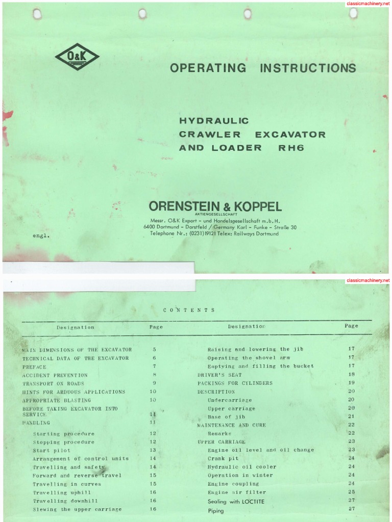 OK RH6 Machinery Overview | PDF | Computers