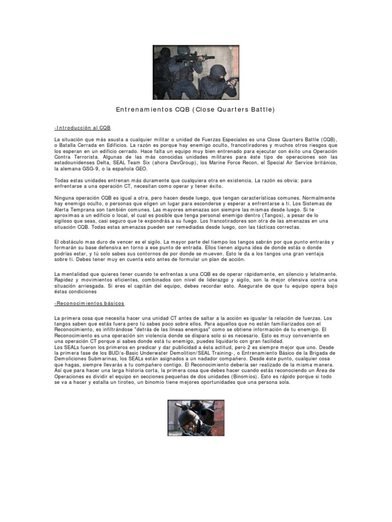 Manual CQB | Descargar gratis PDF | Francotirador | Reconocimiento