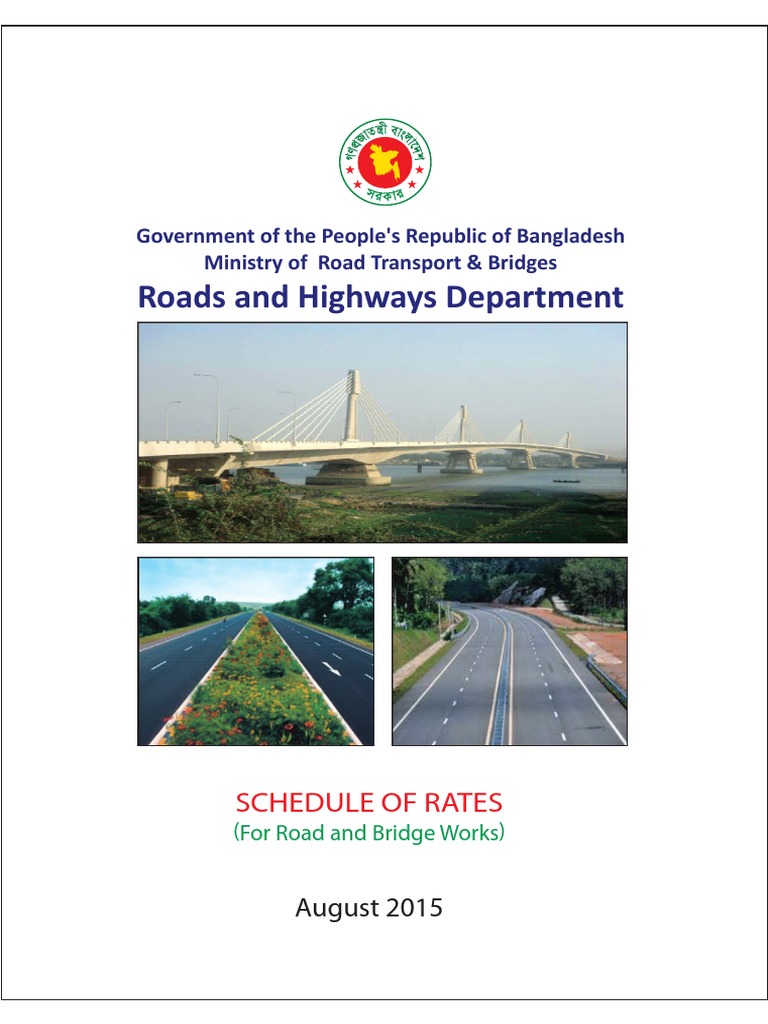 Schedule of Rates 2015 PDF | PDF