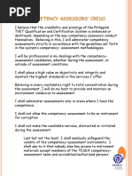 Competency Assessor's Script On The Conduct of Competency Assessment ...