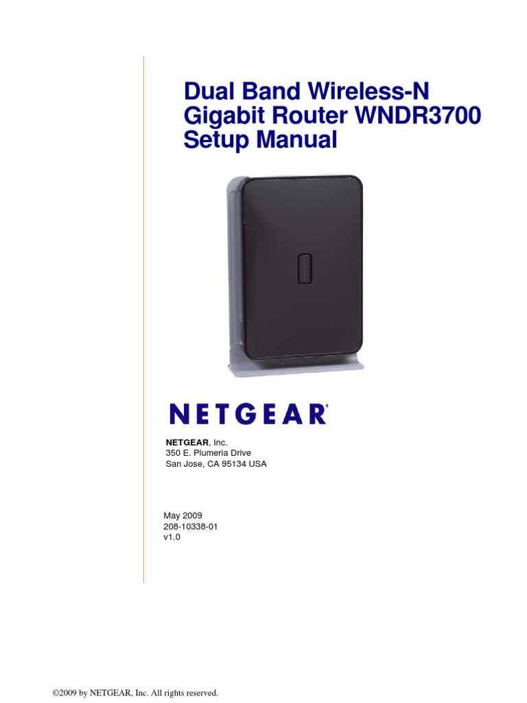 WNDR3700 Setup) | PDF | Wireless Lan | Router (Computing)