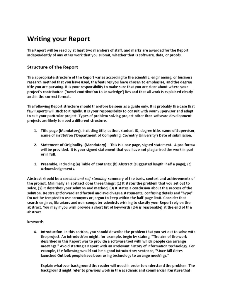 Write Report Structure | PDF | No Sql | Cloud Computing