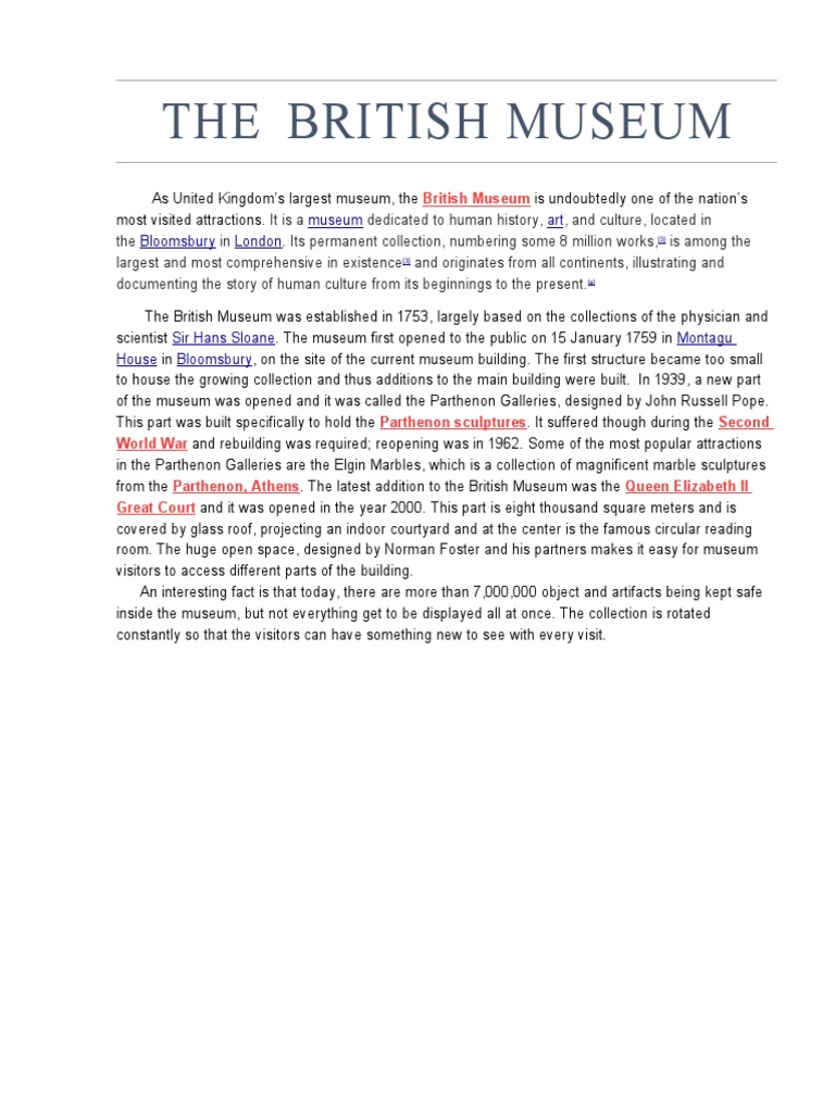 The British Museum | PDF