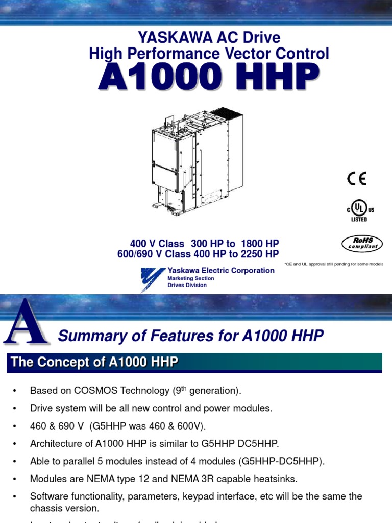 A1000 HHP Introduction For NSM2010 Rev 2-HT | PDF | Power Supply ...