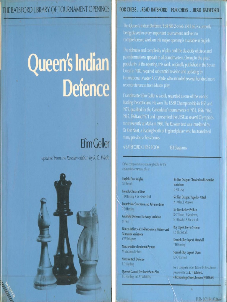 Efim Geller - Queen's Indian Defence (Updated by R. G. Wade) PDF | PDF