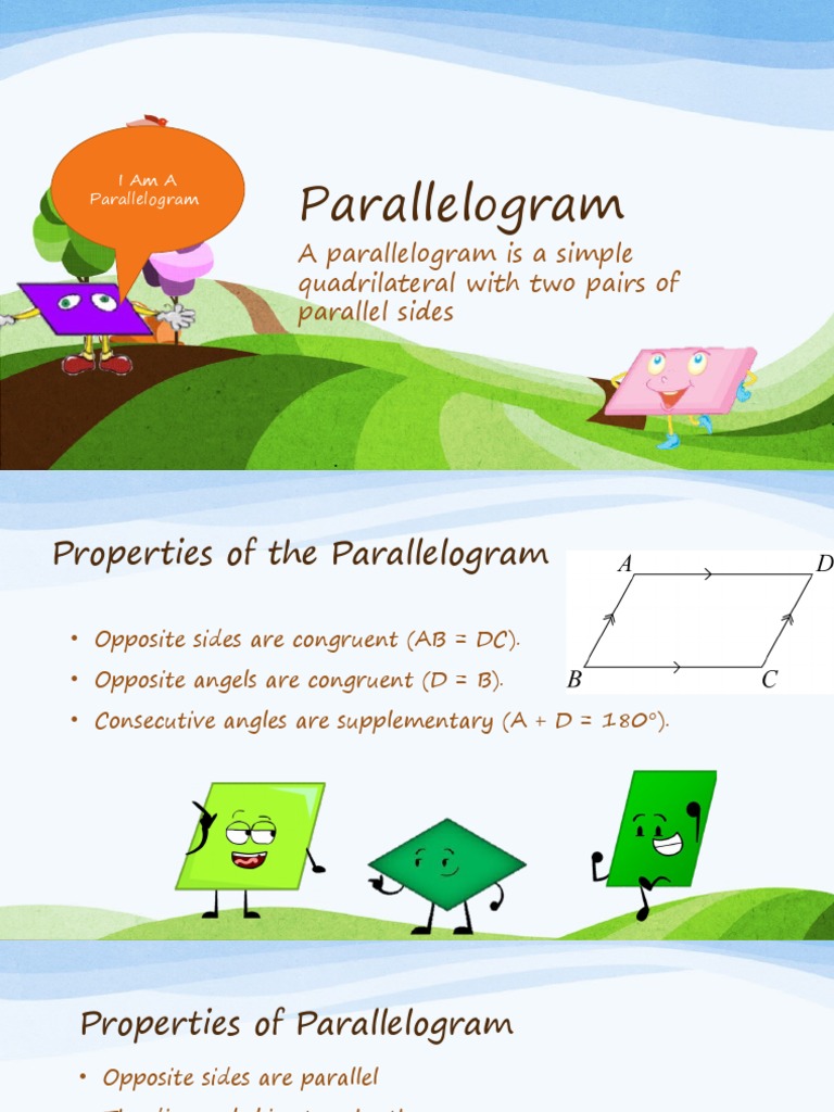 Parallelogram: A Parallelogram Is A Simple Quadrilateral With Two Pairs ...