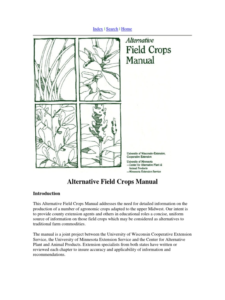 Alternative Crop Field Guide | PDF | Cereals | Weed