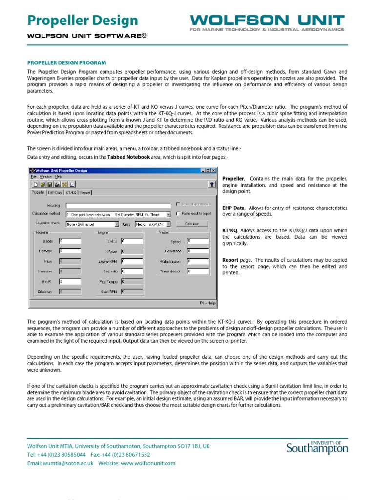 Propeller Design Brochure | PDF | Propeller | Data