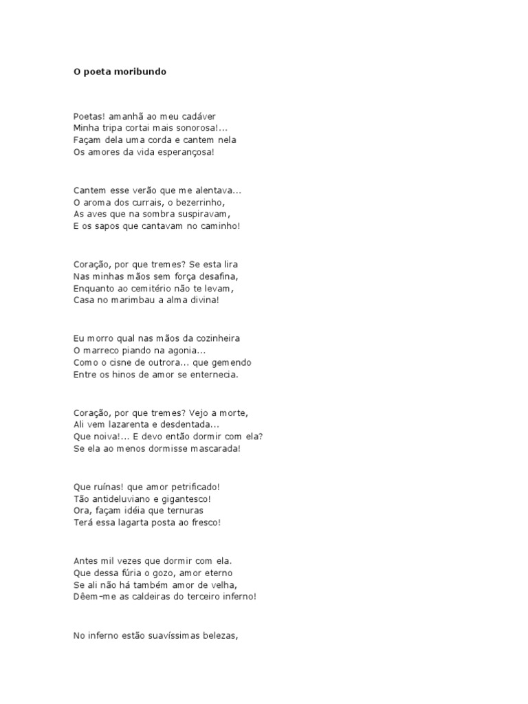 O Poeta Moribundo | PDF