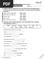 Tiger 3 TRF Unit 1 Early Finish Plus 1 | PDF