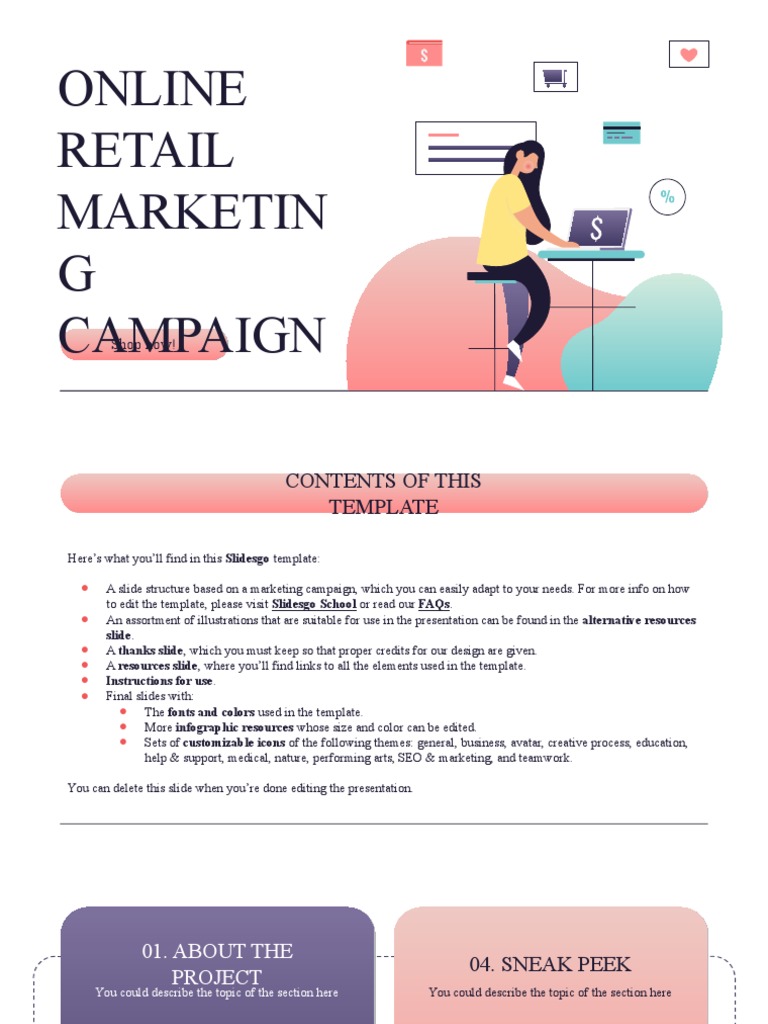 Online Retail Marketing Campaign by Slidesgo | PDF | Planets | Solar System