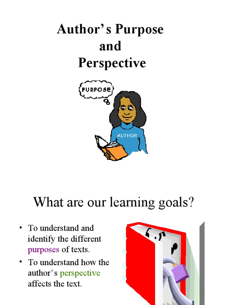 Understanding Author's Purpose and Perspective | PDF | Argument | Evidence