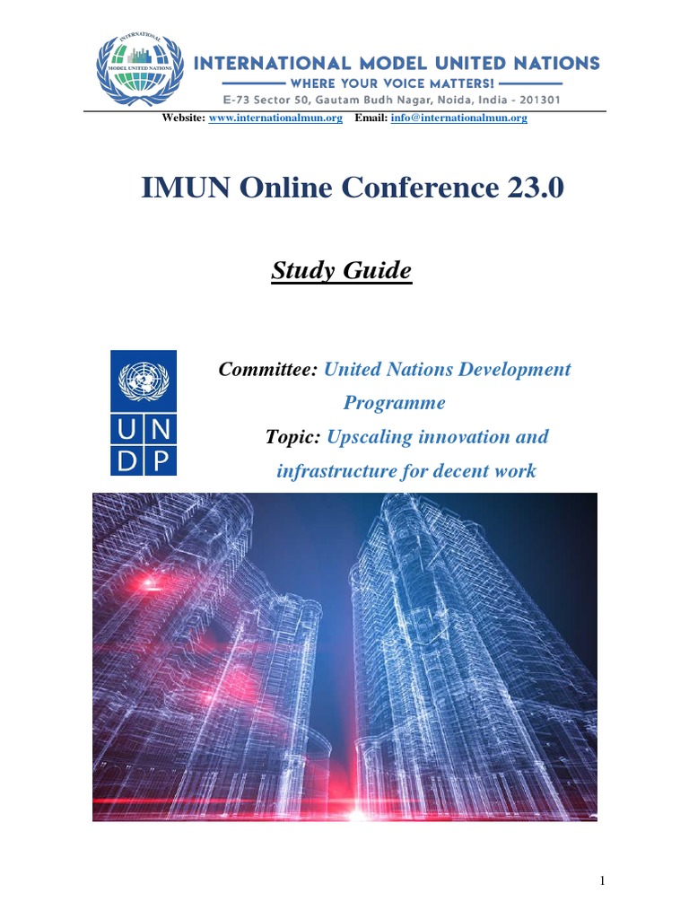 Study Guide - UNDP - International MUN Online Conference 23.0 PDF | Download Free PDF | United ...