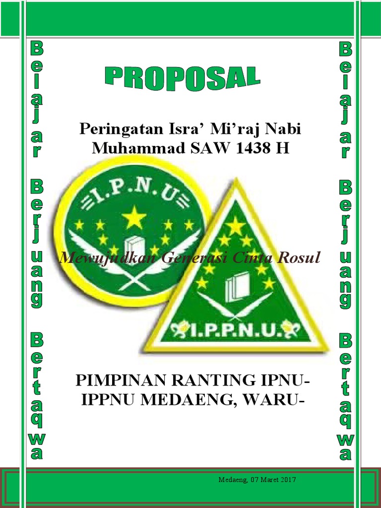 Proposal Pelantikan IPNU-IPPNU (Autosaved) New | PDF Proposal Pelantikan IPNU-IPPNU (Autosaved) New | PDF