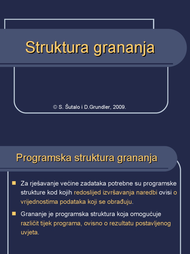 19 Struktura Grananja