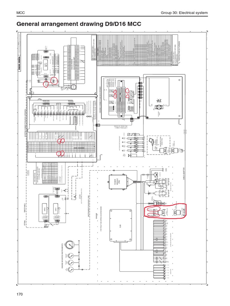 General Arrangement Drawing D9/D16 MCC: MCC Group 30: Electrical System ...