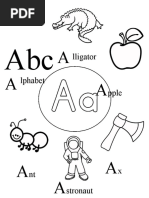 Aa Apple Alligator Ant Ax | PDF