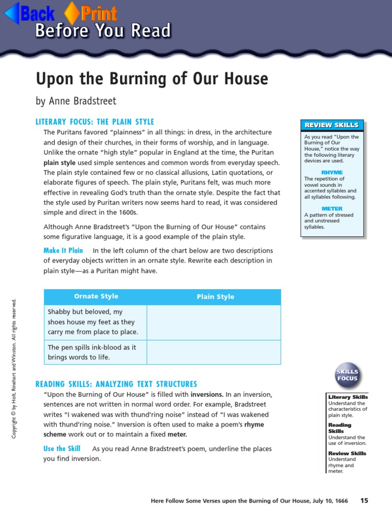 Upon The Burning of Our House | PDF | Stress (Linguistics) | Semiotics