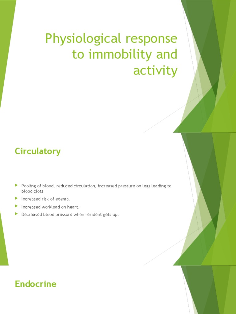 Physiological Response To Immobility and Activity | PDF | Breathing ...