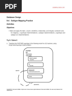 Oracle Academy - Database Design 9 Practice Activities - Answers | PDF ...