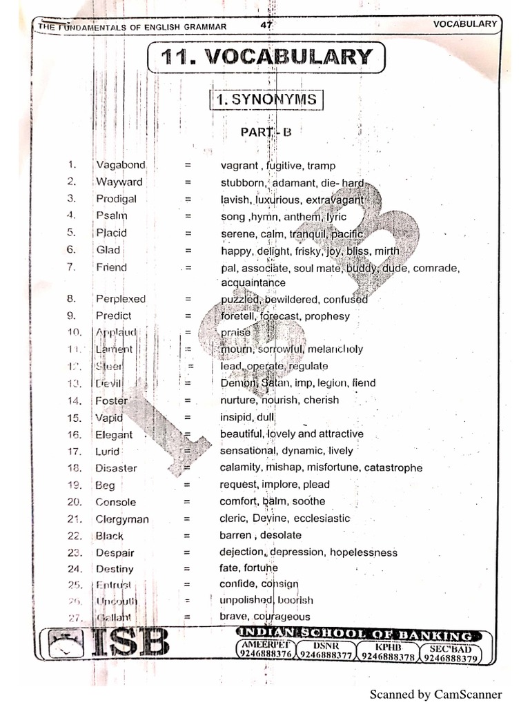English Vocabulary PDF | PDF