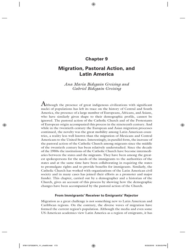 Migration Pastoral Action and Latin Amer PDF | PDF | Central America ...