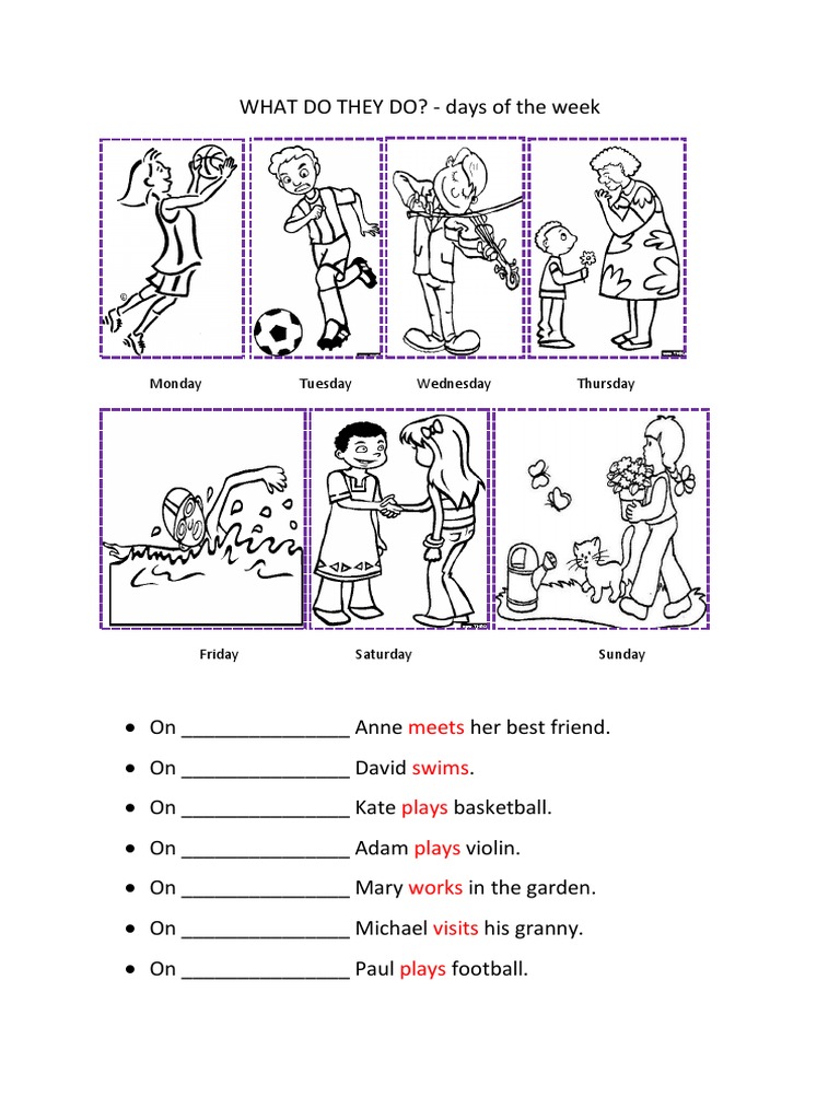 Weekly Activity Schedule | PDF