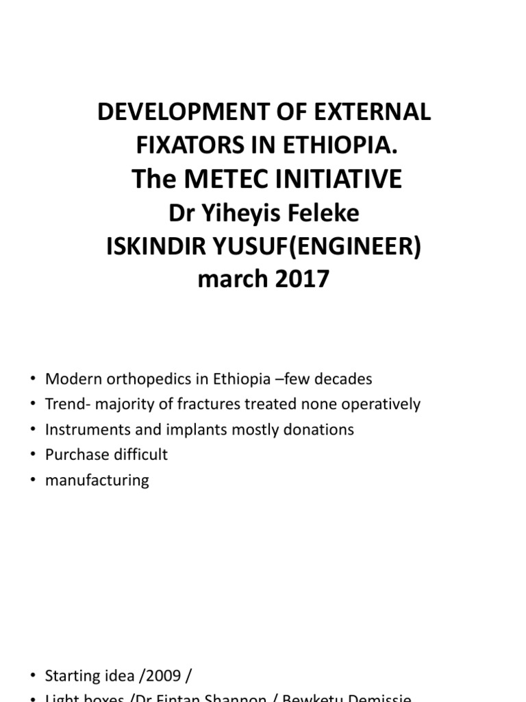 Ex Fix Presentation | Download Free PDF | Orthopedic Surgery | Biomechanics