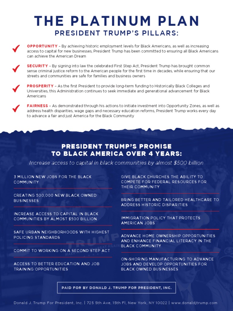 President Trump Platinum Plan Final Version | PDF | The United States ...