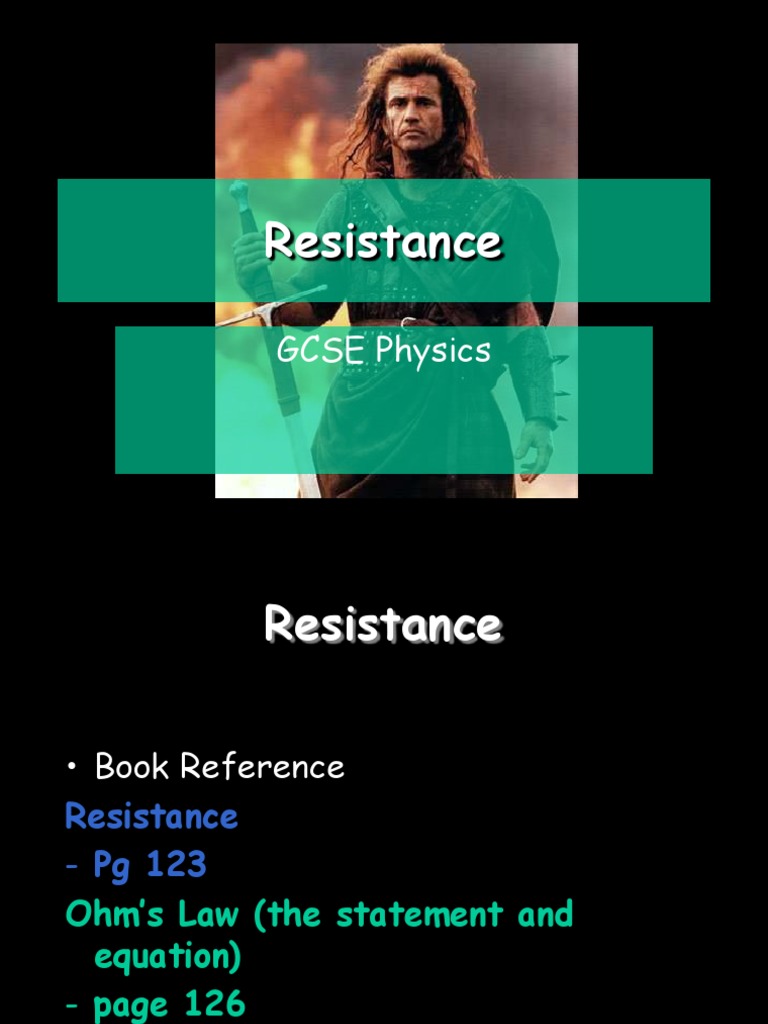 Resistance: GCSE Physics | PDF | Electrical Resistance And Conductance ...