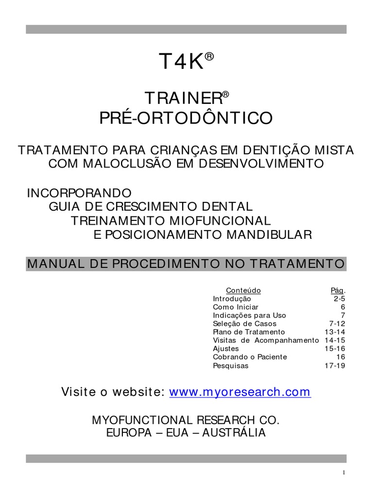 t4k Trainer | PDF | Dente | Ortodontia