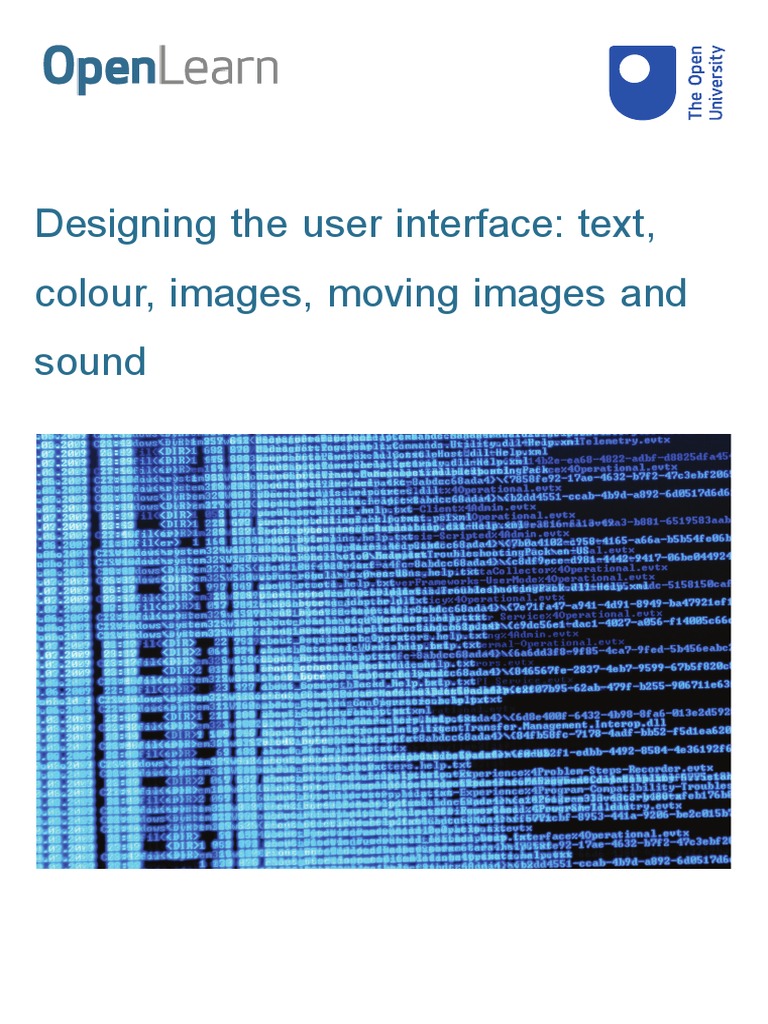 Designing The User Interface: Text, Colour, Images, Moving Images and Sound | PDF | Typefaces ...