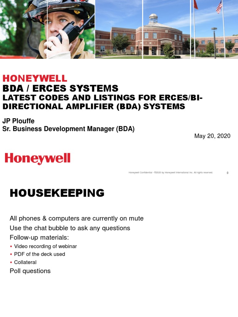 Honeywell Bda Erces Presentation 2020 Rev1 | PDF | Amplifier ...