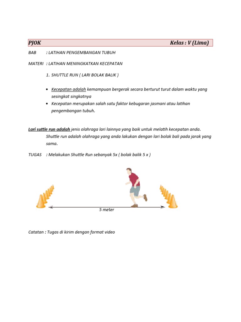 Latihan Shuttle Run untuk Kecepatan | PDF