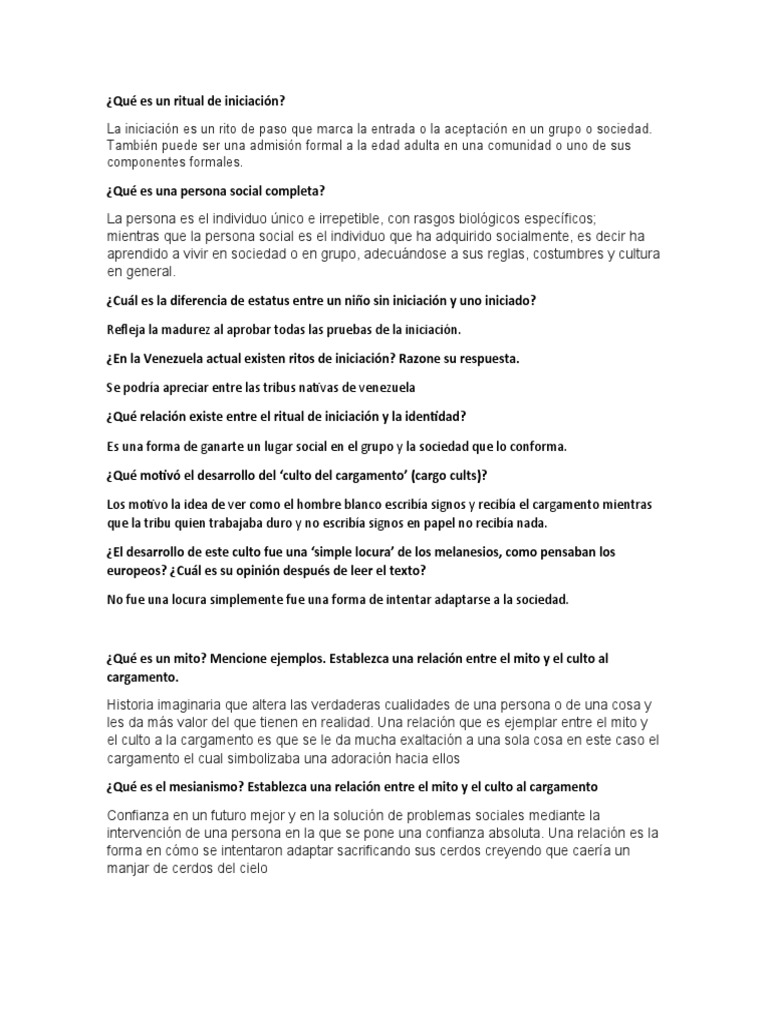 Qué Es Un Ritual de Iniciación | PDF | Culto y secta | Rituales