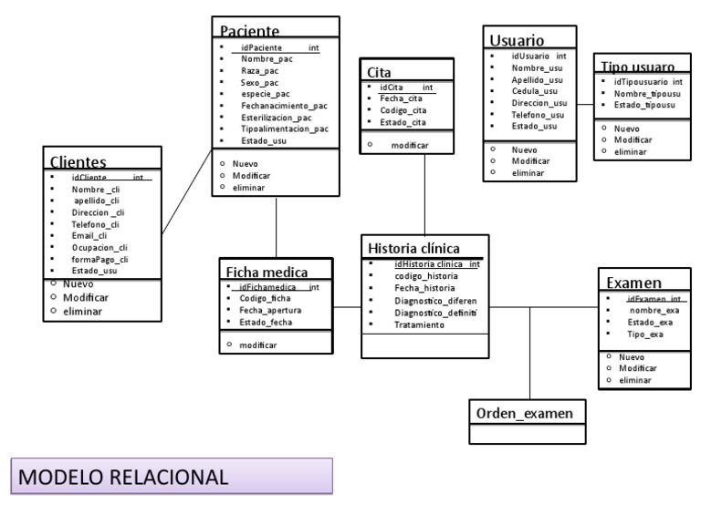 Modelo Relacional de Base de Datos Hospitalaria | PDF | Medicina ...