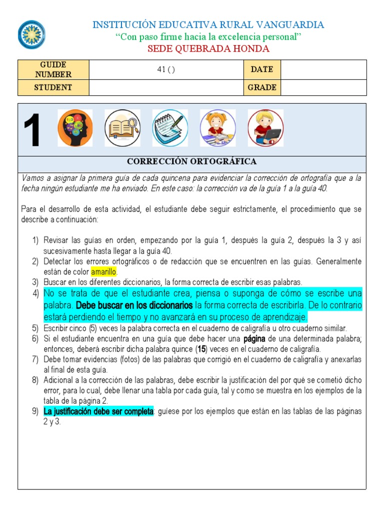 41 Corrección Ortográfica | PDF | Sintaxis | Gramática