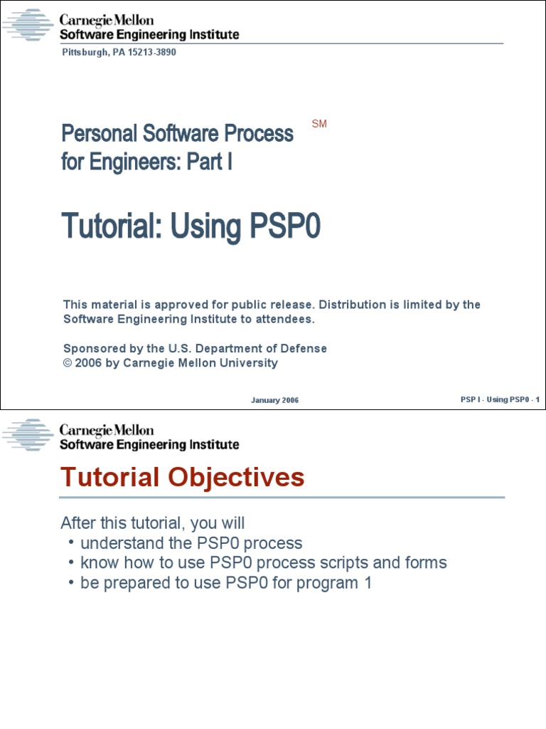 Tutorial: Using PSP0: Personal Software Process For Engineers: Part I ...