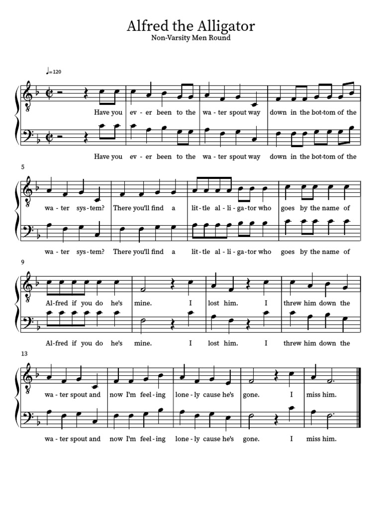 Alfred The Alligator | PDF