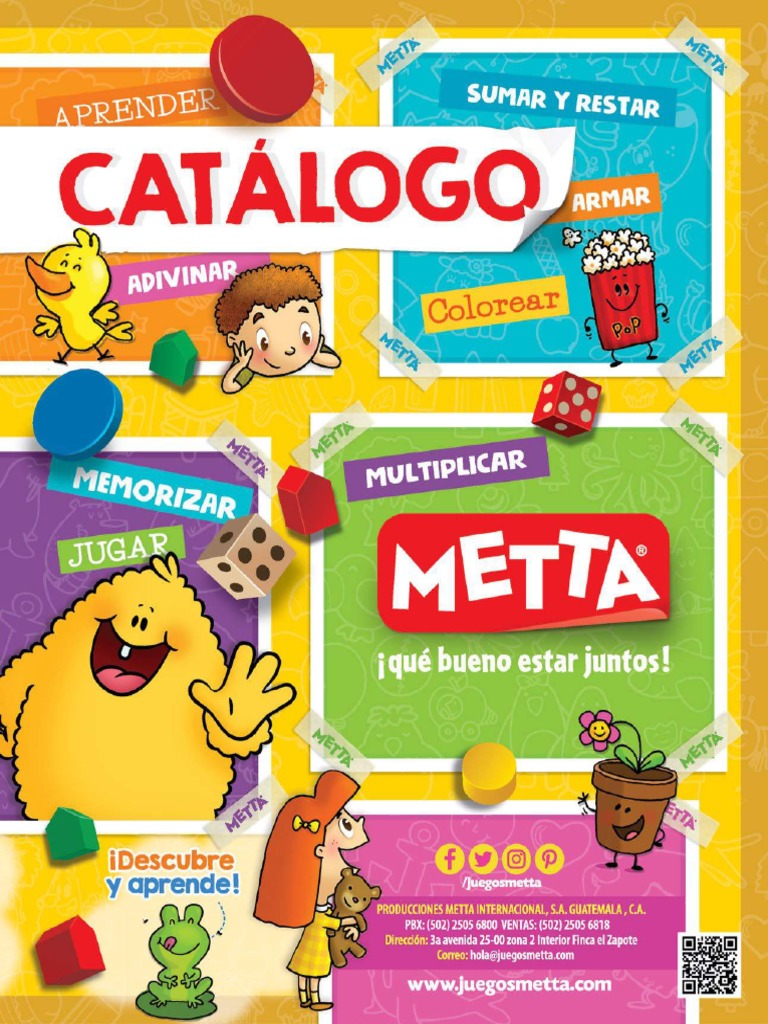 Catalogo Juegos Metta | PDF | Rompecabezas | Matemáticas recreativas
