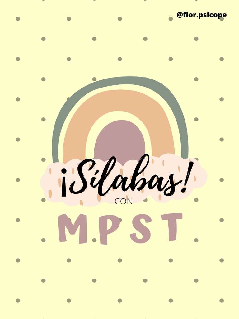 ¡SILABAS CON M P S T! | PDF