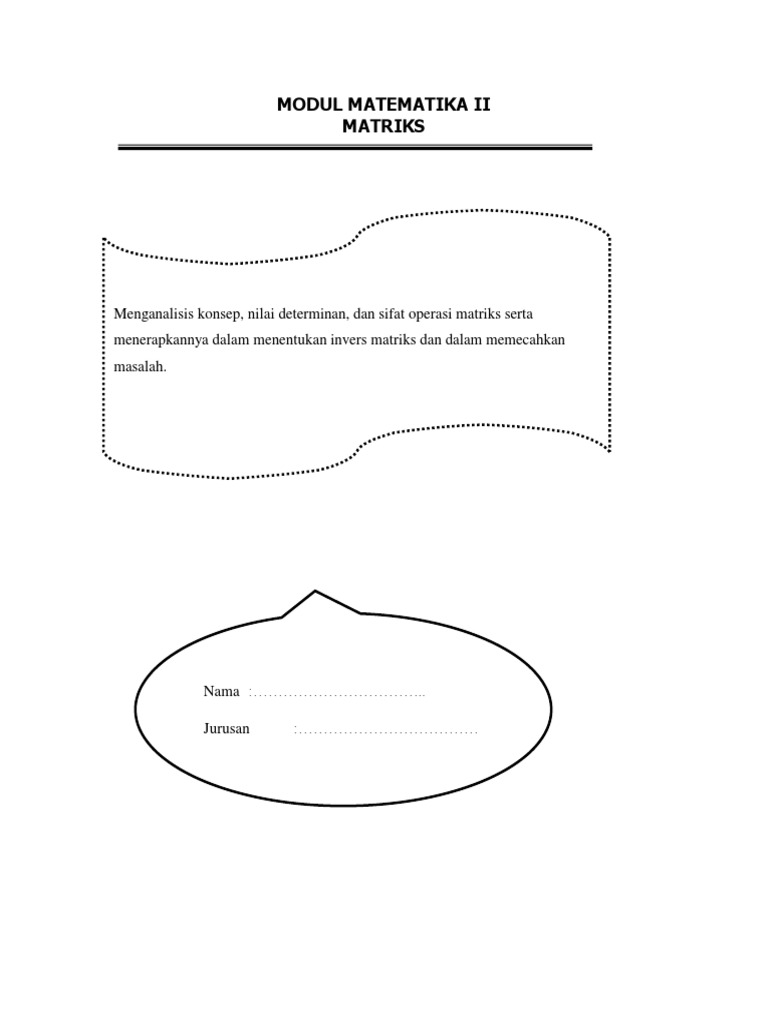 Modul Matematika Ii | PDF