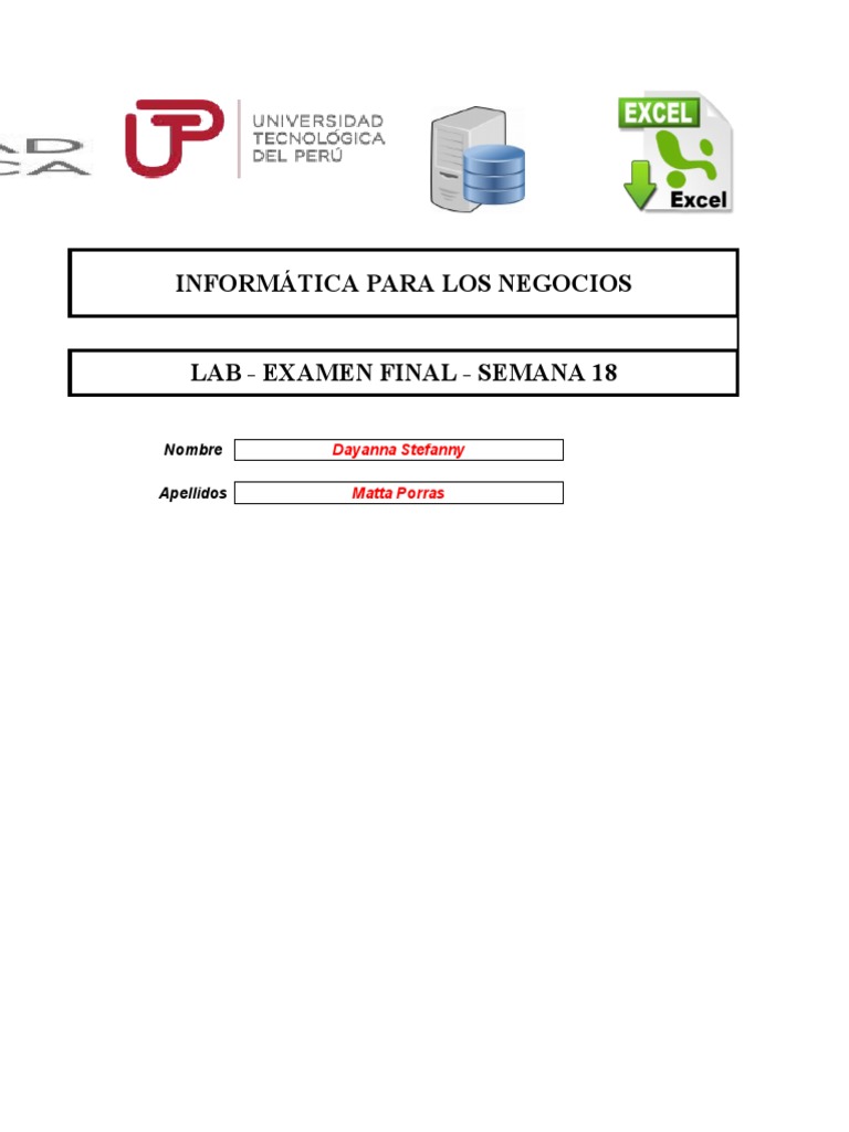 Examen Final de Informatica para Los Negocios Dayanna | PDF | Enseñanza de matemática | Business