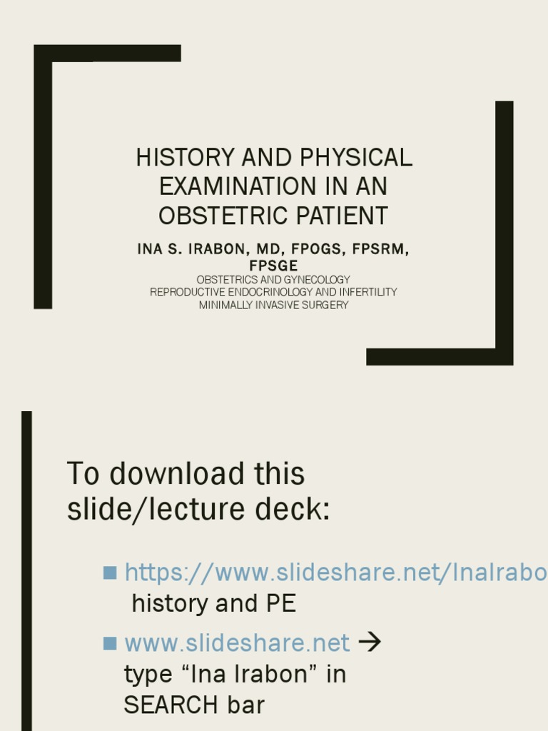 Obstetric History | PDF | Abdomen | Pregnancy