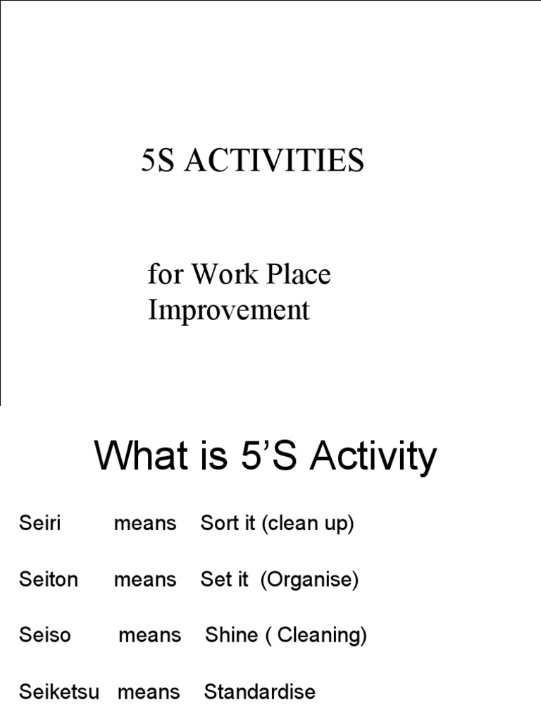 5S Manual | PDF | Business | Nature