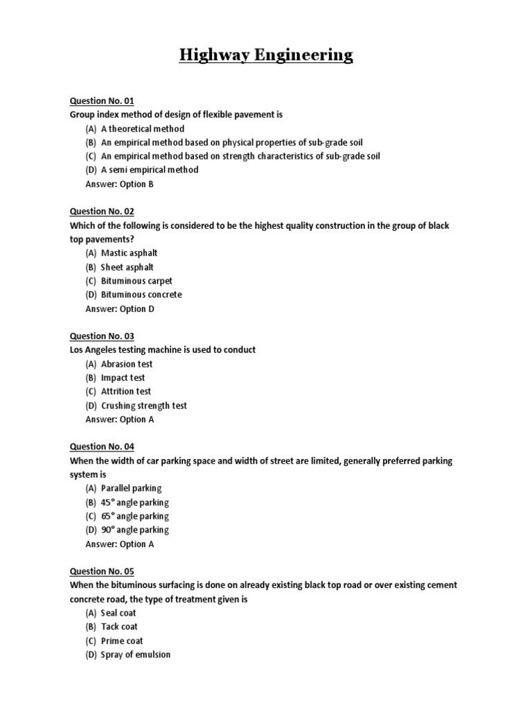 Highway Engineering | PDF | Road | Road Surface