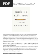 Thinking Fast and Slow PDF | PDF | Thought | Risk