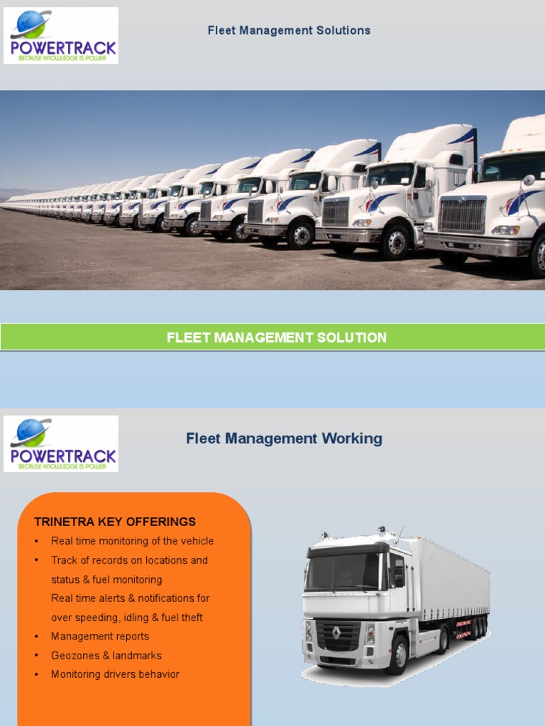Fleet Management Solutions | PDF | Transport | Vehicles