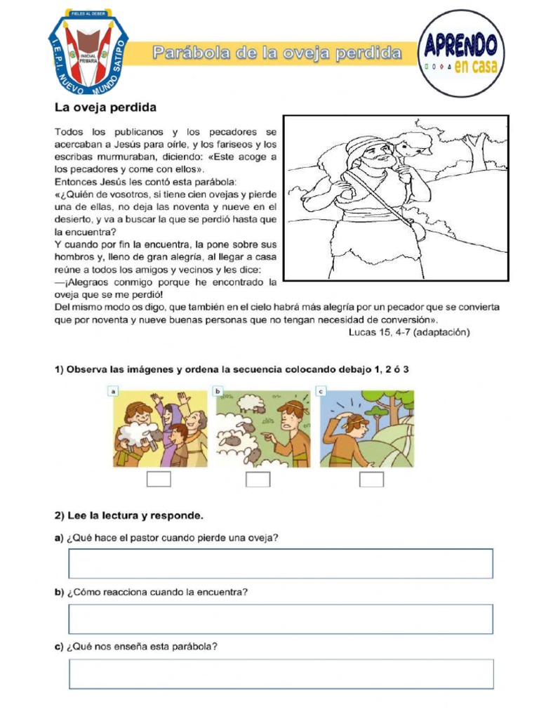 La Parabola de La Oveja Perdida | PDF