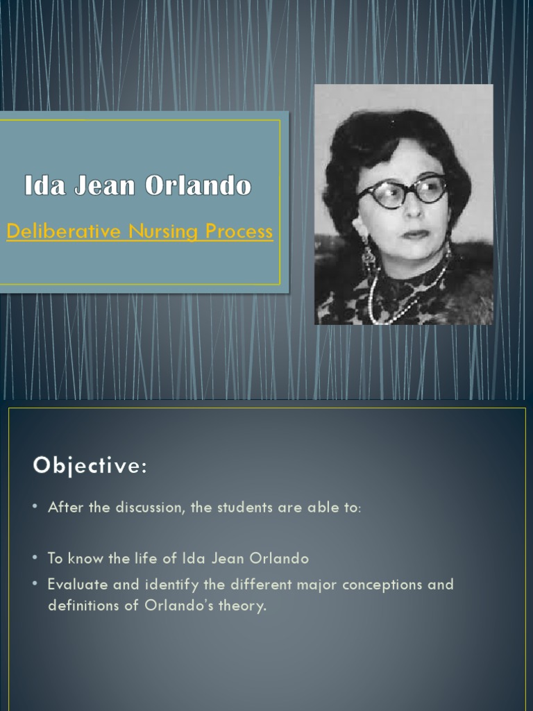 Ida Jean Orlando | PDF | Psychiatric And Mental Health Nursing | Nursing